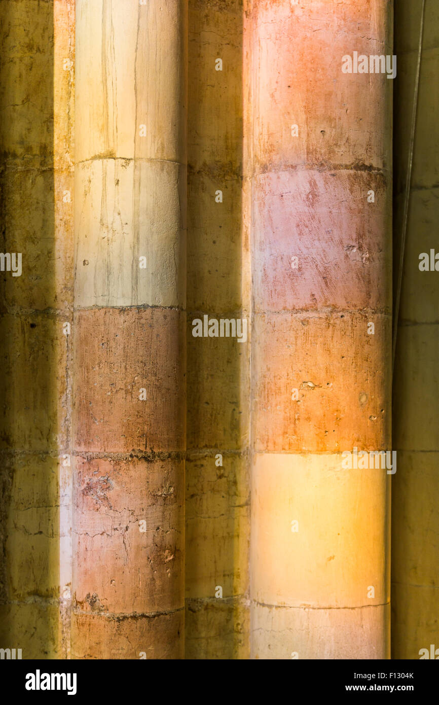 coloured stone work and pillars Stock Photo - Alamy