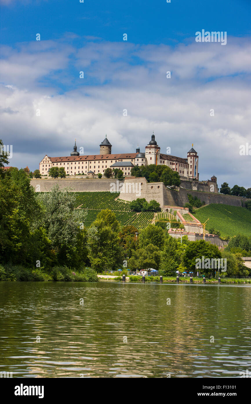 Festung Marienberg Fortress, Würzburg, Main valley, Franconia, Bavaria ...