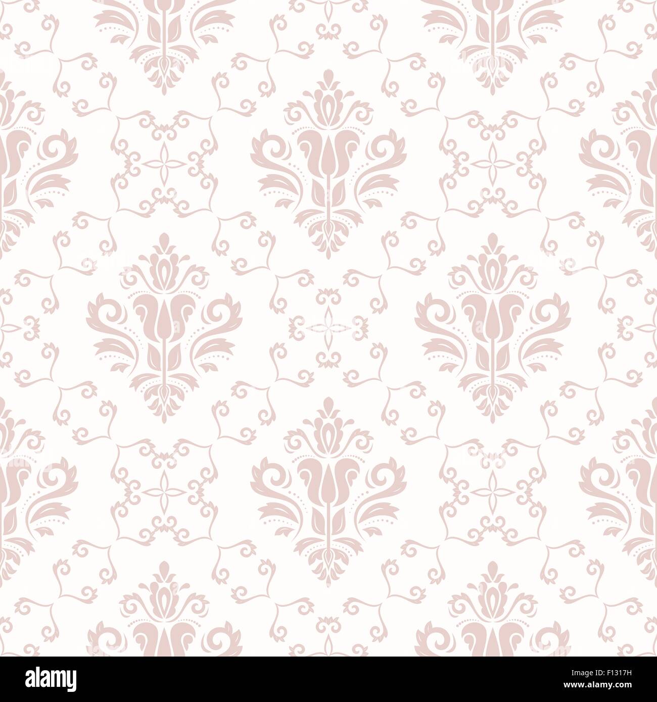 Damask Seamless Vector Pattern Stock Vector Image & Art - Alamy