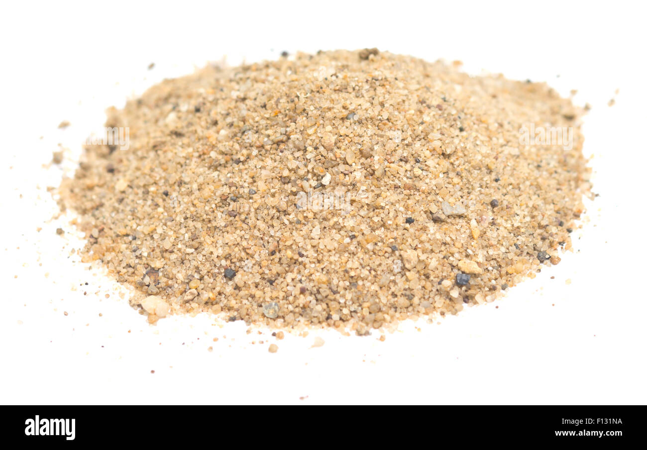 sand pile isolated on white background Stock Photo - Alamy