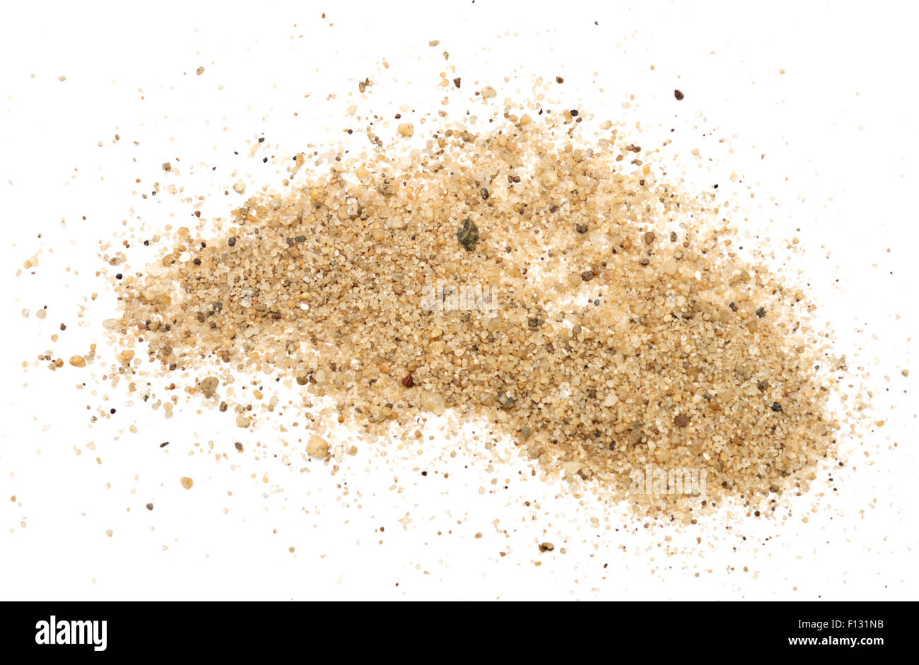 pile of sand isolated on white background Stock Photo - Alamy