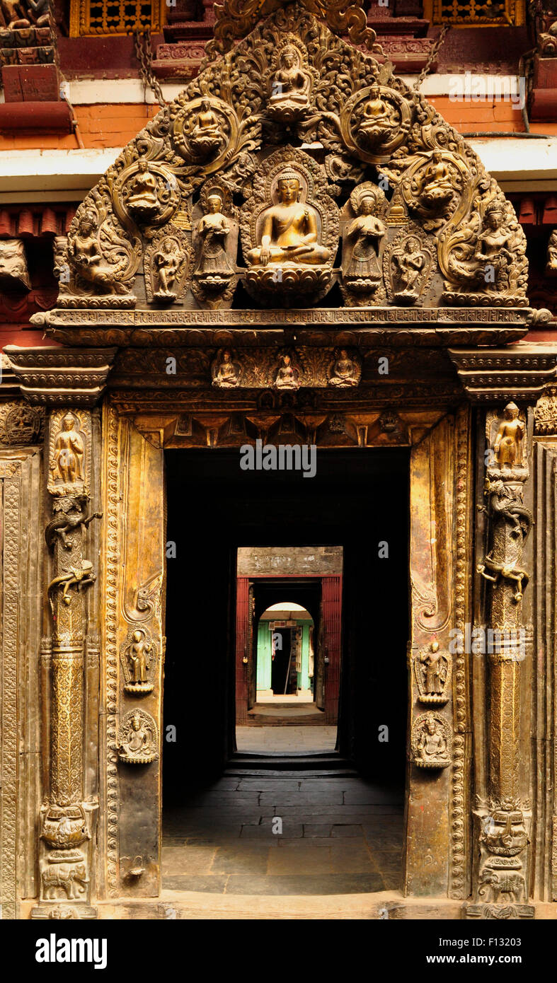 Art in architecture - a hand crafted door crest at the entrance of a ...