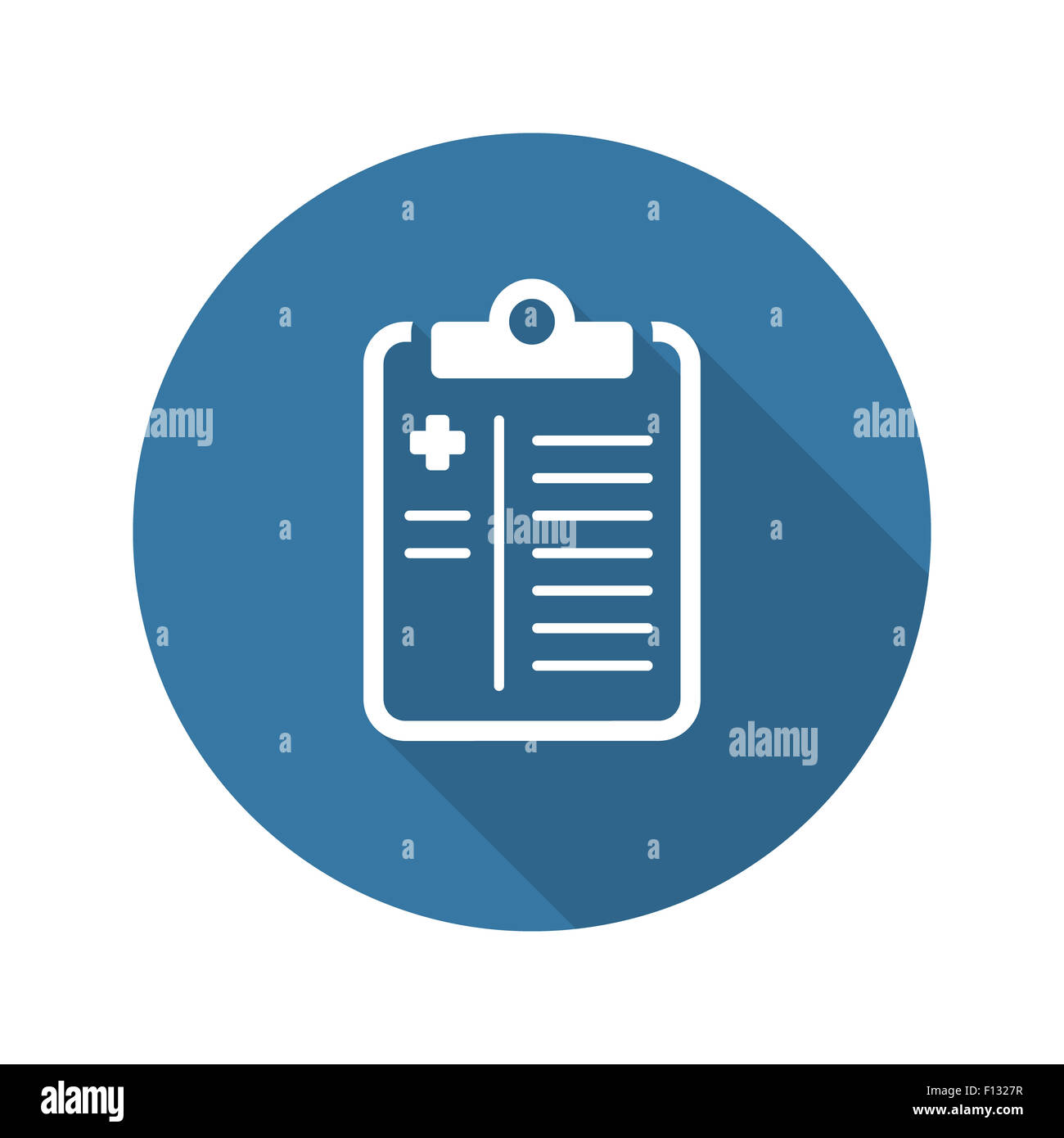 Medical History and Medical Services Icon. Flat Design. Isolated. Long ...
