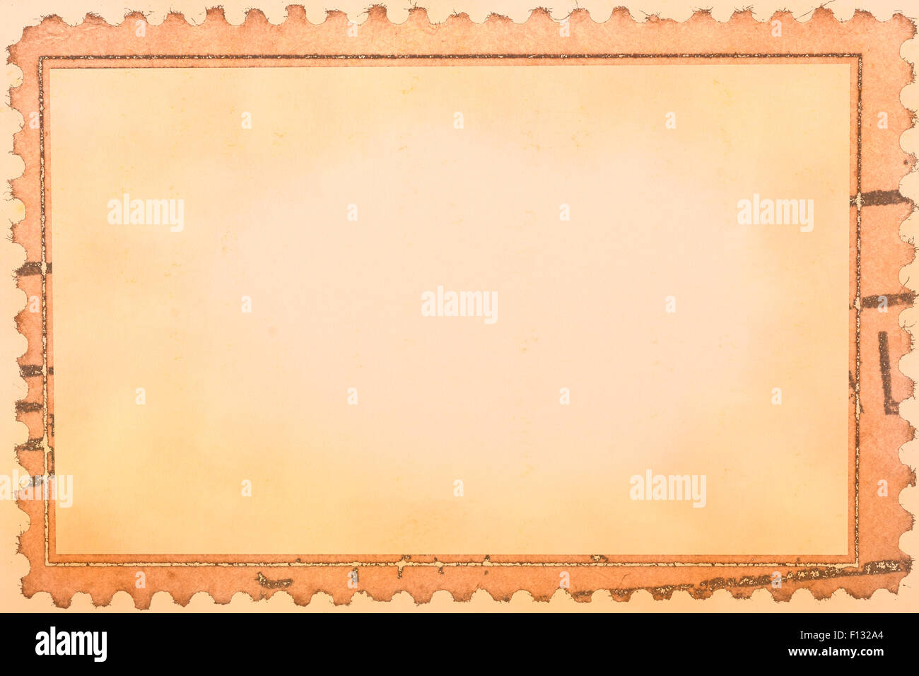 Old paper background with elements of vintage stamp Stock Photo - Alamy