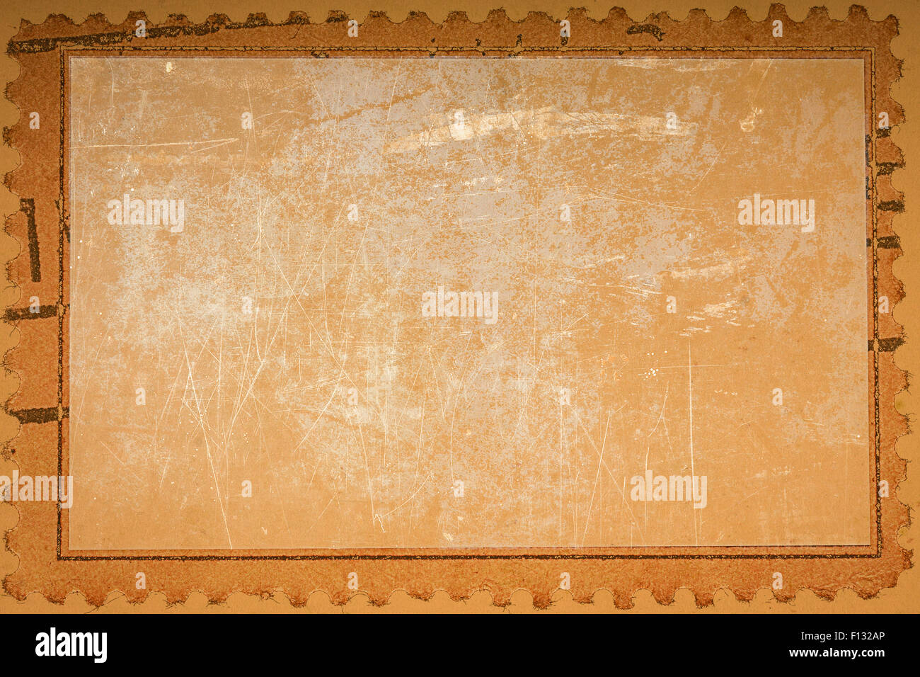Paper background with elements of vintage stamp Stock Photo - Alamy
