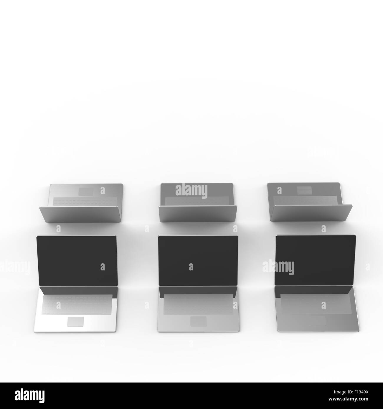 Workstation top view Cut Out Stock Images & Pictures - Alamy