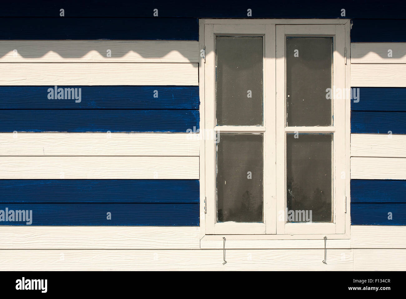 Wooden wall and windows in Nautical style Stock Photo - Alamy