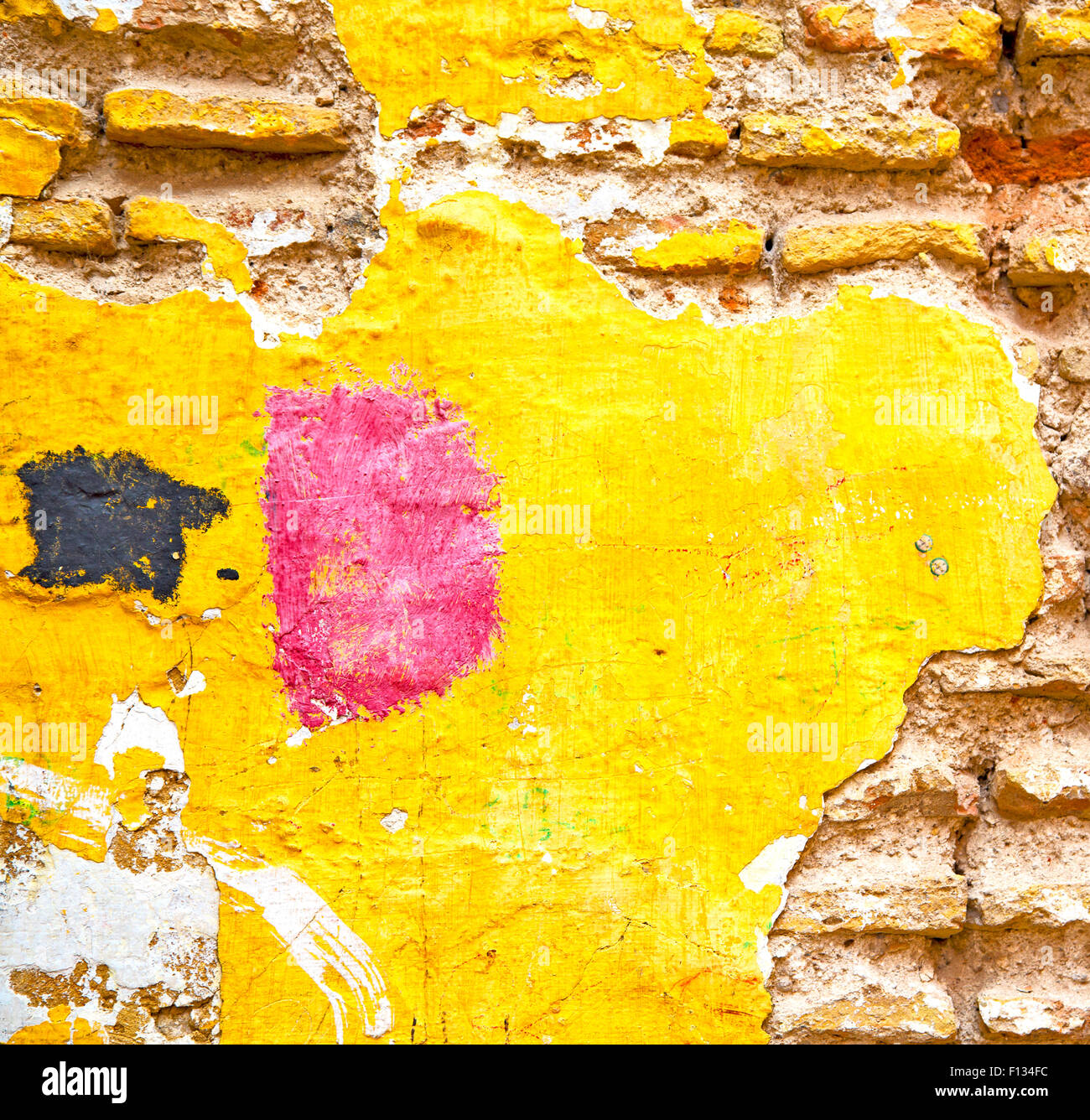 texture wall in africa morocco the old brick construction concrete ...
