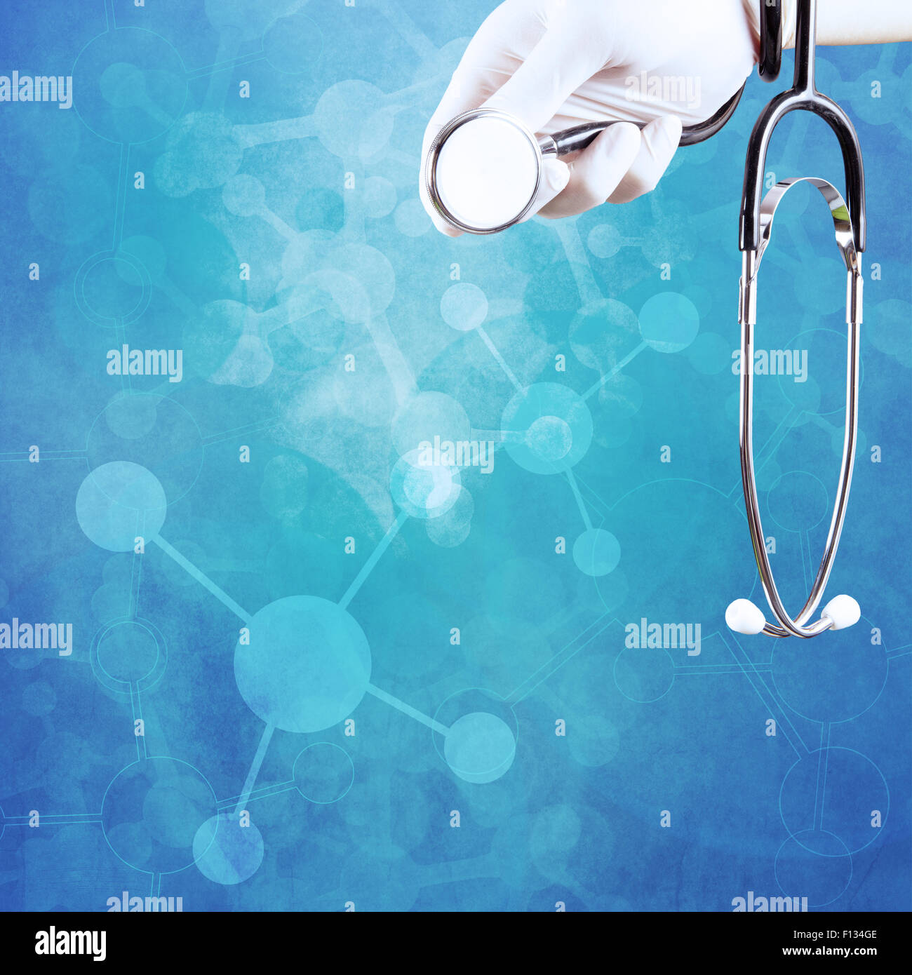 Doctor hand with medical background Stock Photo - Alamy