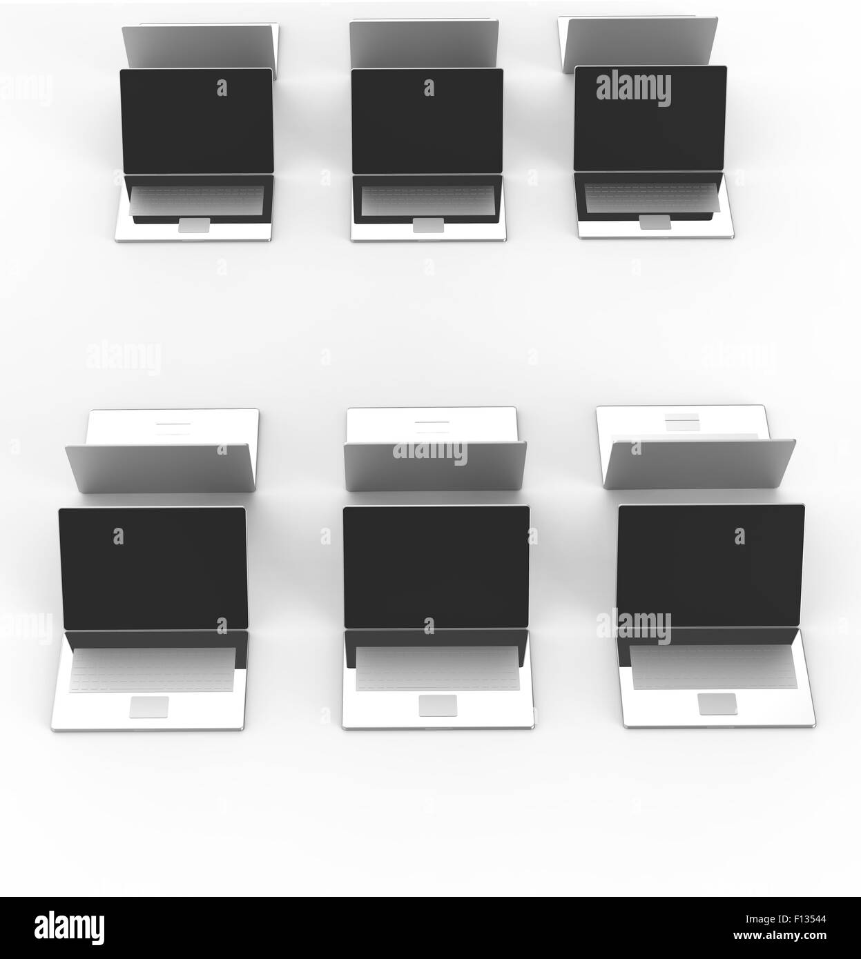 Workstation top view Black and White Stock Photos & Images - Alamy