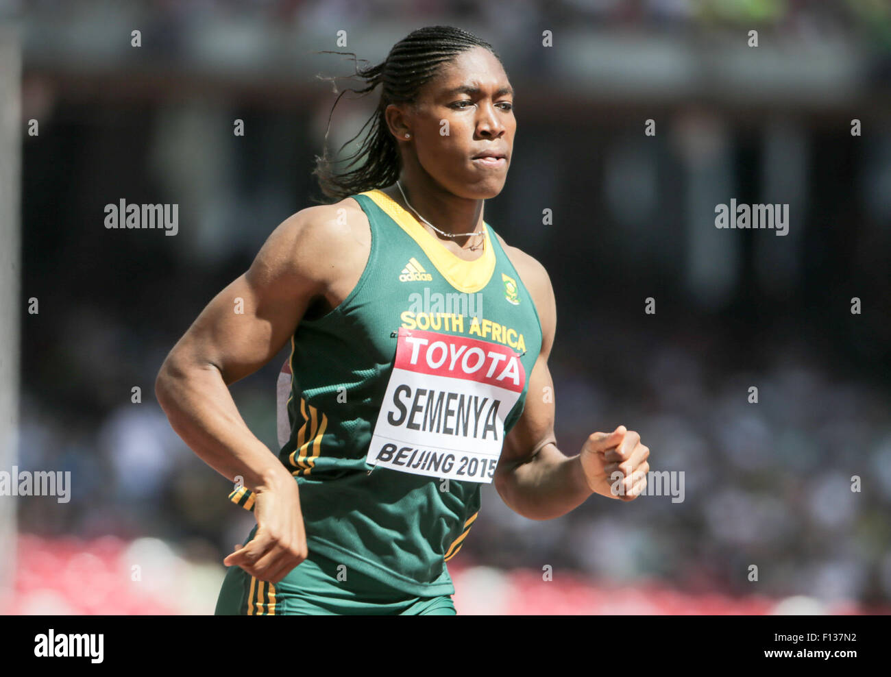 Beijing, China. 26th Aug, 2015. Caster Semenya of South Africa competes ...
