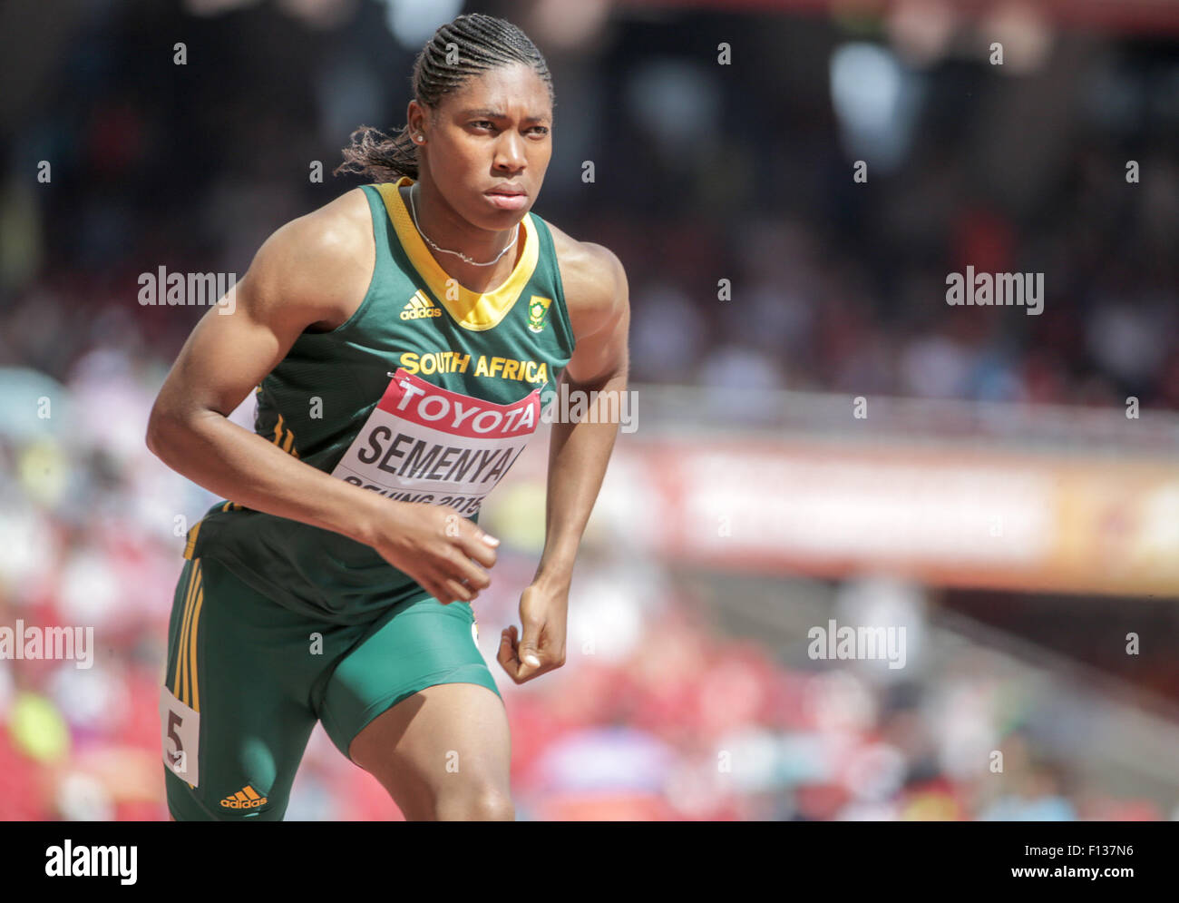 Beijing, China. 26th Aug, 2015. Caster Semenya of South Africa competes ...