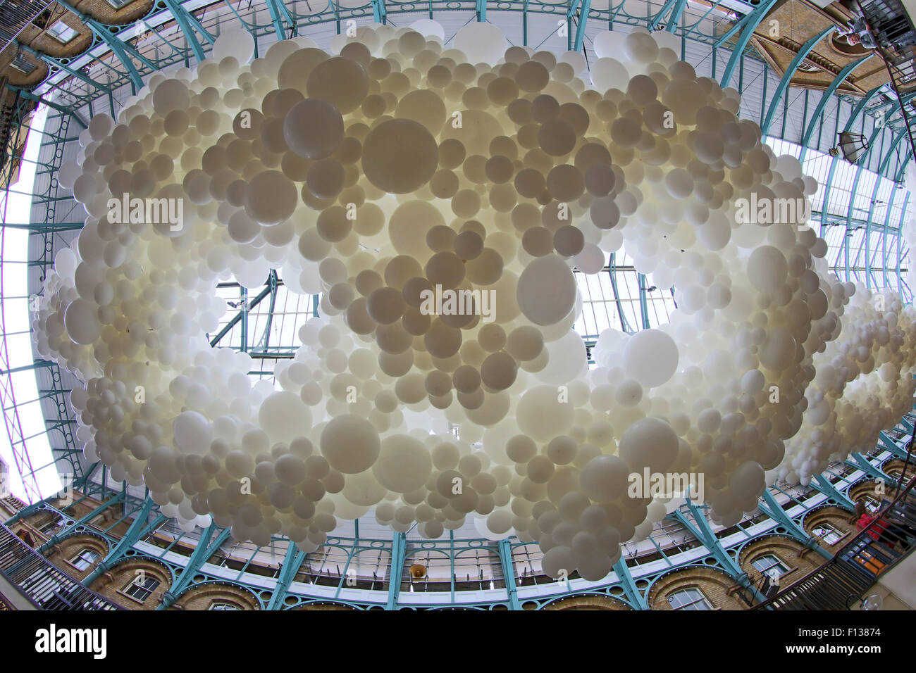 London, UK. 26th August 2015. Balloon Art Installation by Charles ...