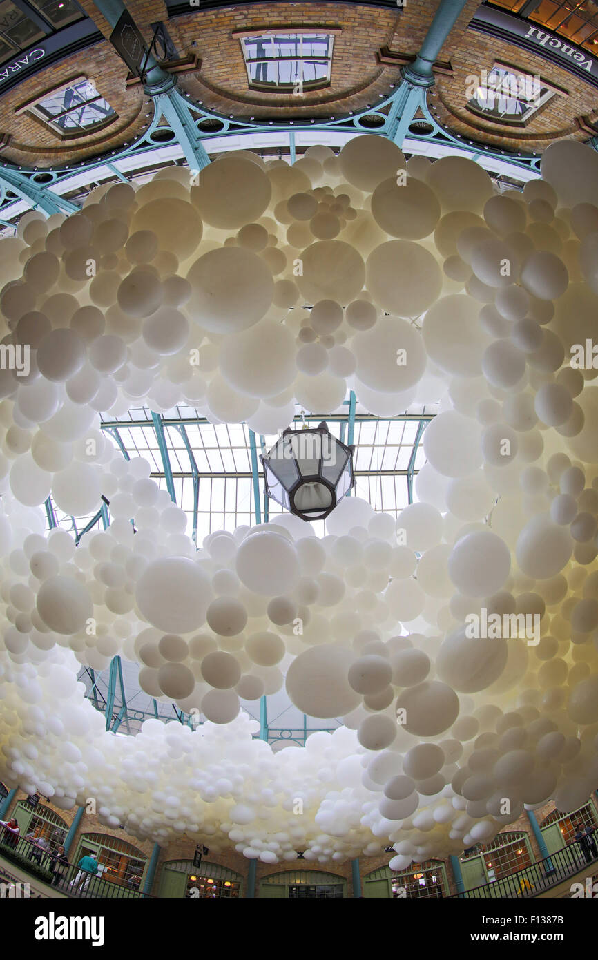 London, UK. 26th August 2015. Balloon Art Installation by Charles ...