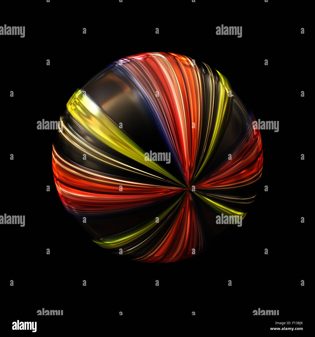 Wonderful abstract illustrated glass object Stock Photo - Alamy