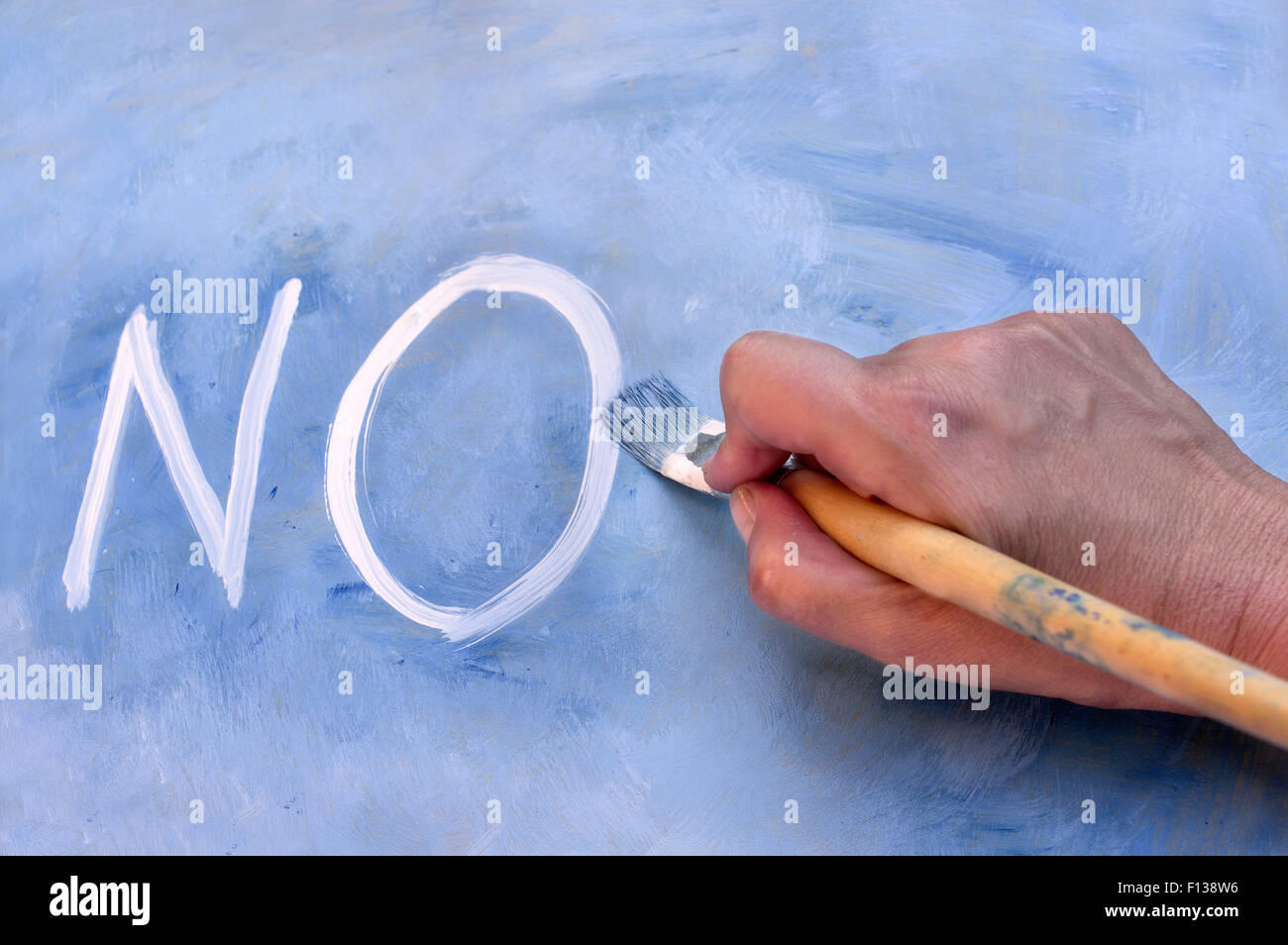 Painting Word NO Stock Photo - Alamy