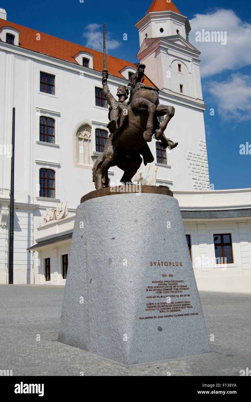 Bratislava Castle monument Stock Photo - Alamy