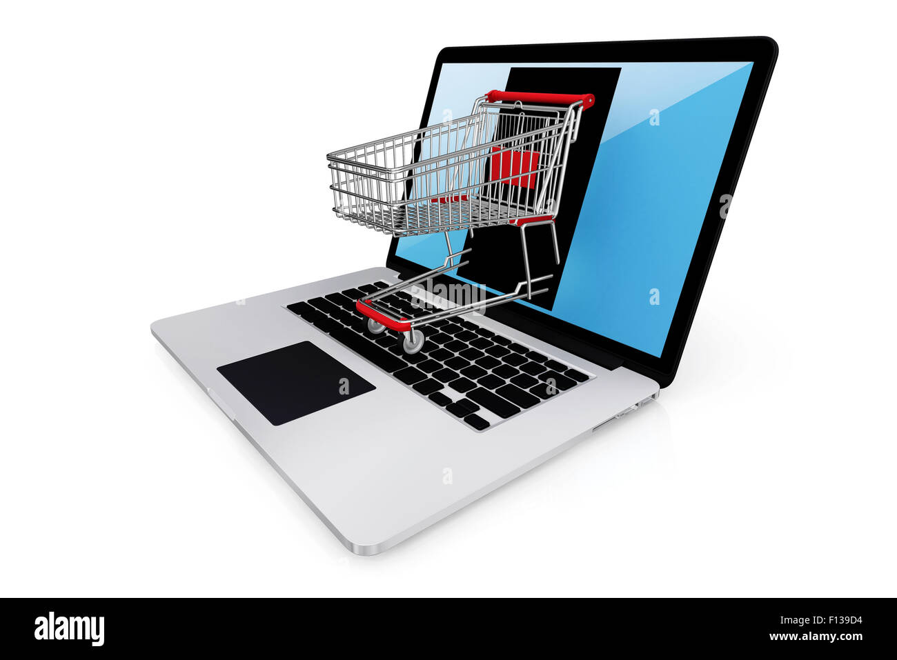 E-commerce, internet shopping, the symbol of e-commerce with clipping ...