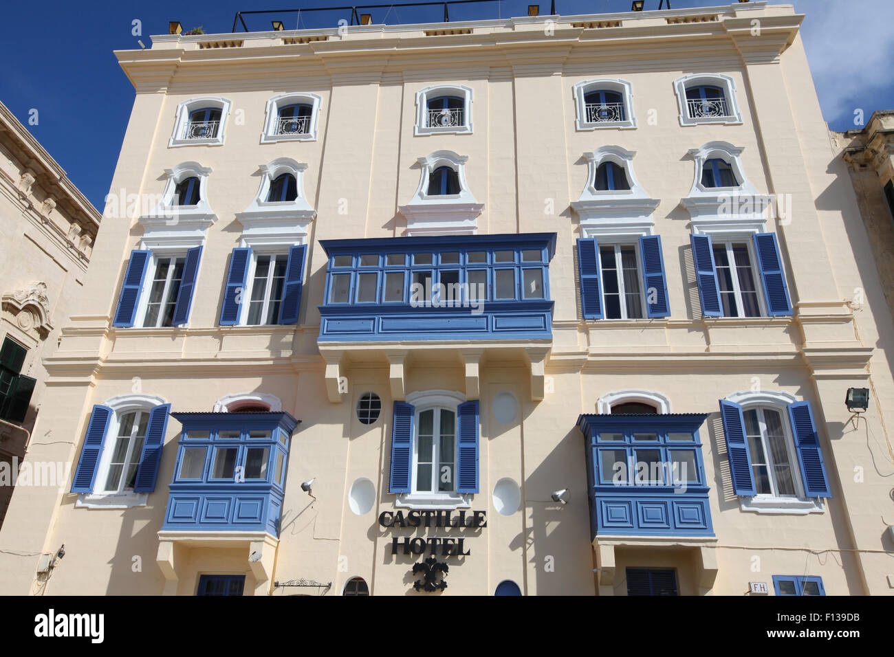Castille Hotel, Valletta, Malta, Europe Stock Photo - Alamy