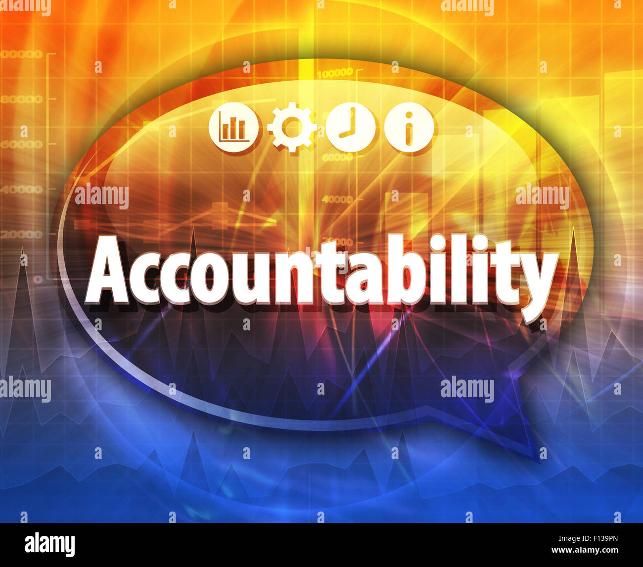 Speech bubble dialog illustration of business term saying ...