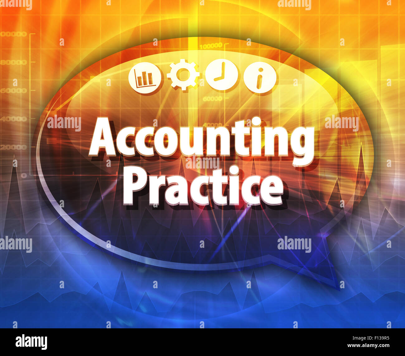 Speech bubble dialog illustration of business term saying Accounting ...