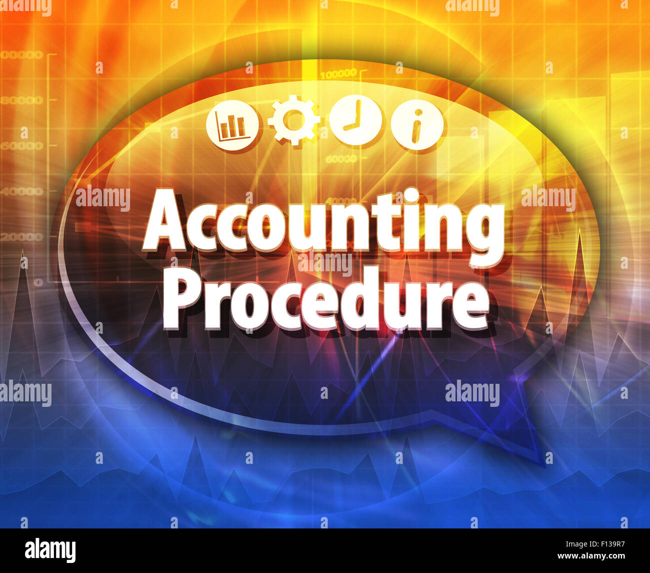 Speech bubble dialog illustration of business term saying Accounting ...