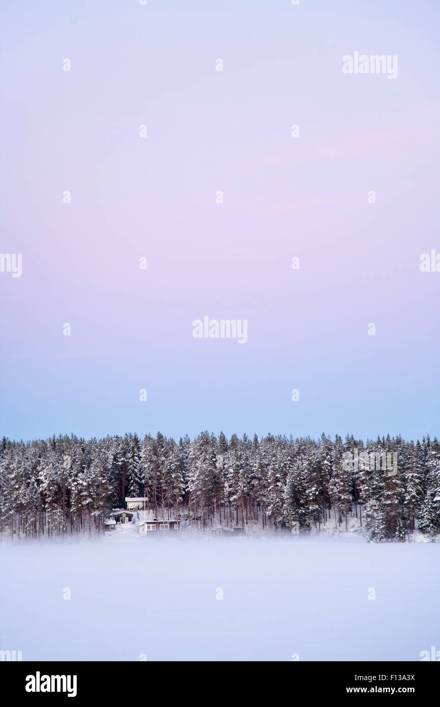 Winter landscape in Sweden Stock Photo - Alamy