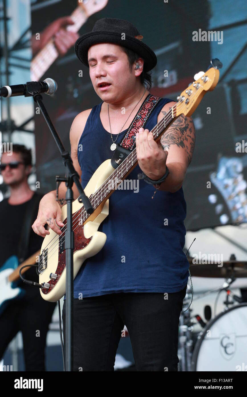 American Authors performing live at the TLC Summer Block Party at Penn ...