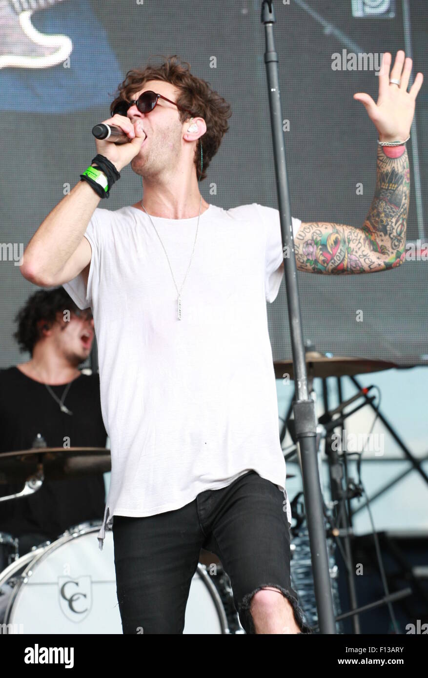 American Authors performing live at the TLC Summer Block Party at Penn ...