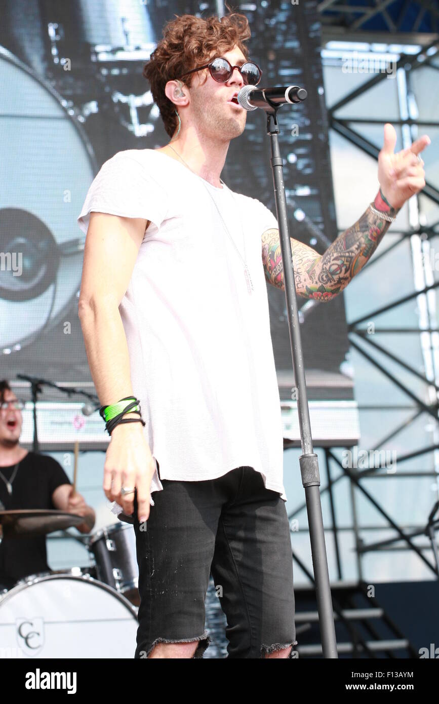 American Authors performing live at the TLC Summer Block Party at Penn ...