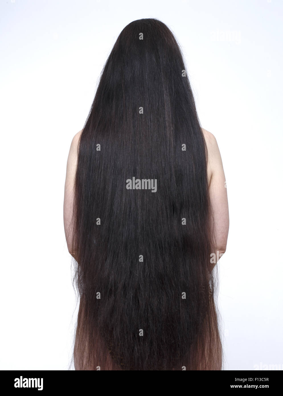 Woman with very long hair Stock Photo - Alamy