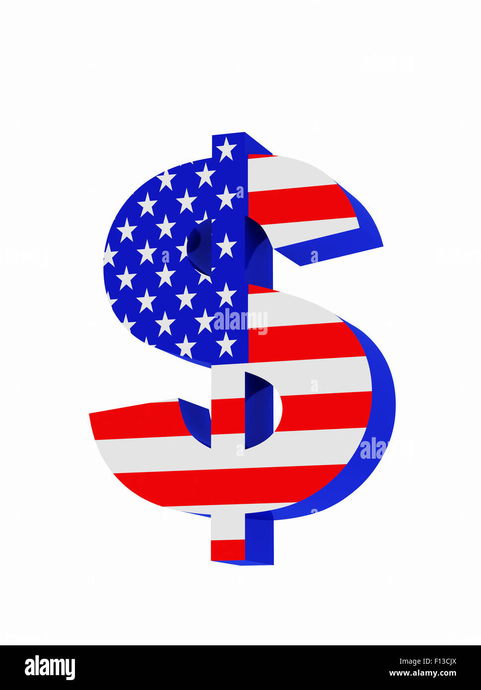 Dollar symbol isolated over a white background. High resolution image ...