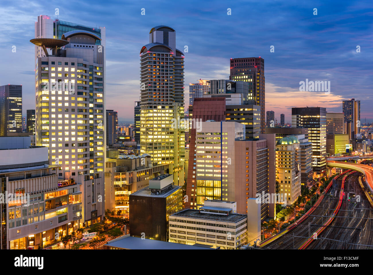 Osaka, Japan cityscape in the Umeda District Stock Photo - Alamy