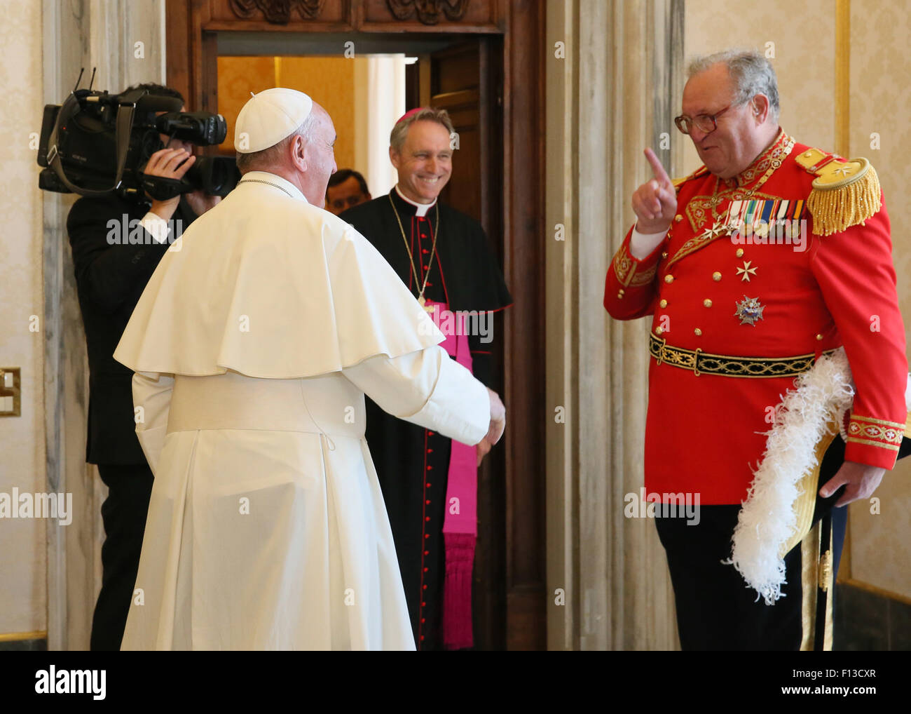 Pope Francis meets with the 79th Prince and Grand Master of the ...