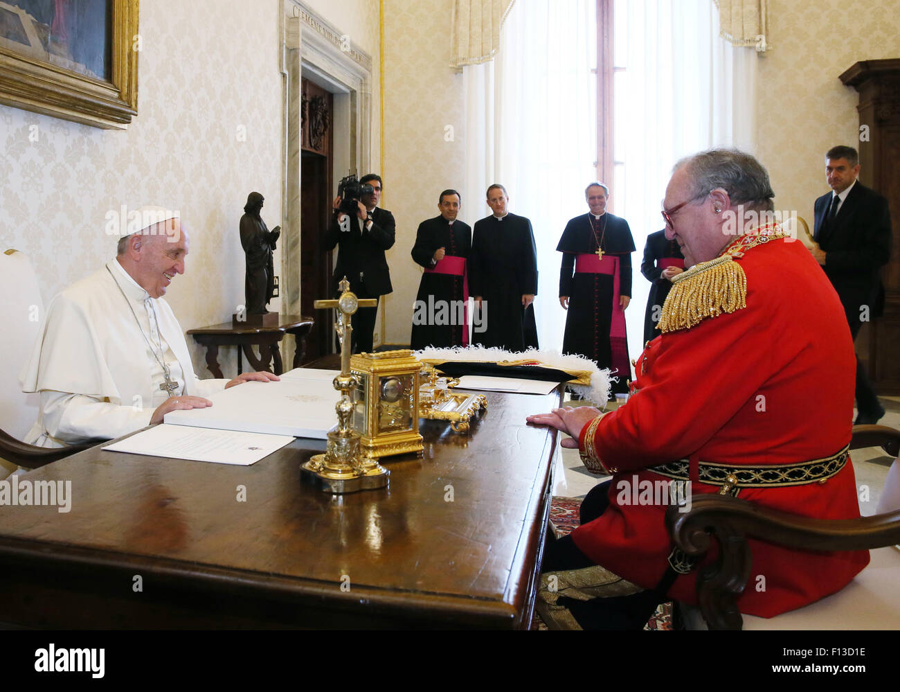 Pope Francis meets with the 79th Prince and Grand Master of the ...