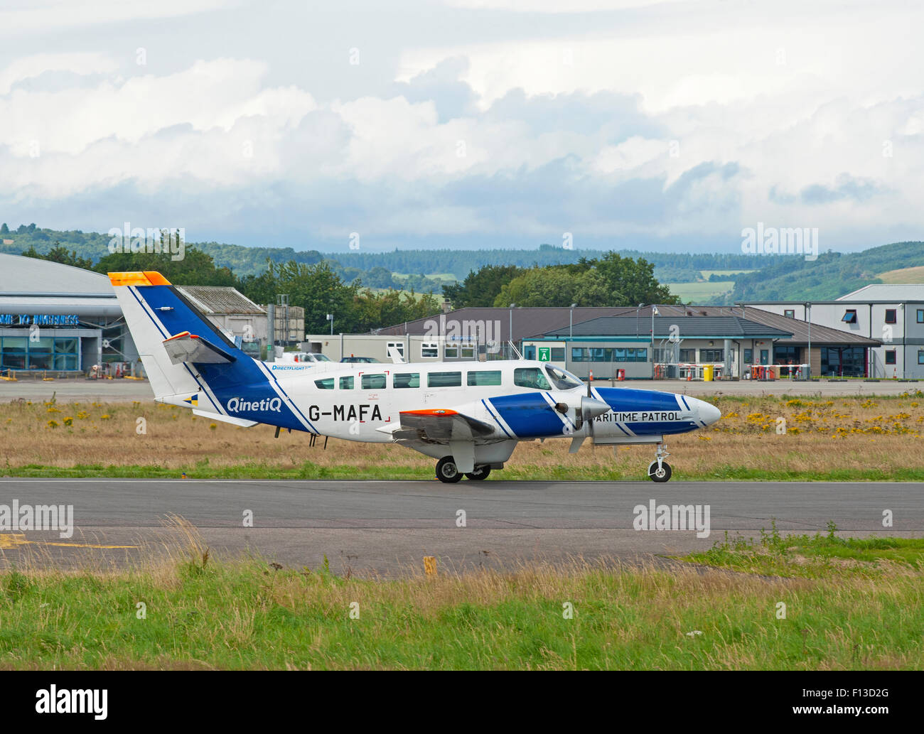 Reims-Cessna F406 Caravan II (G-MAFA) at Inverness Airfield Scotlamnd ...
