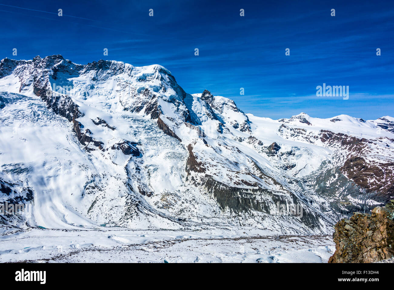Views of the train ride to the Matterhorn, Zermatt, Switzerland Stock ...