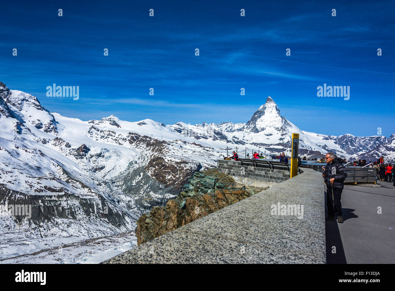 Views of the train ride to the Matterhorn, Zermatt, Switzerland Stock ...