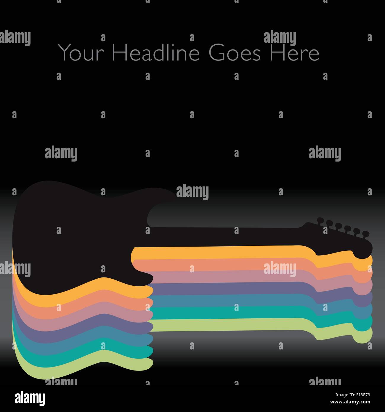 Strumming a guitar Stock Vector Images - Alamy