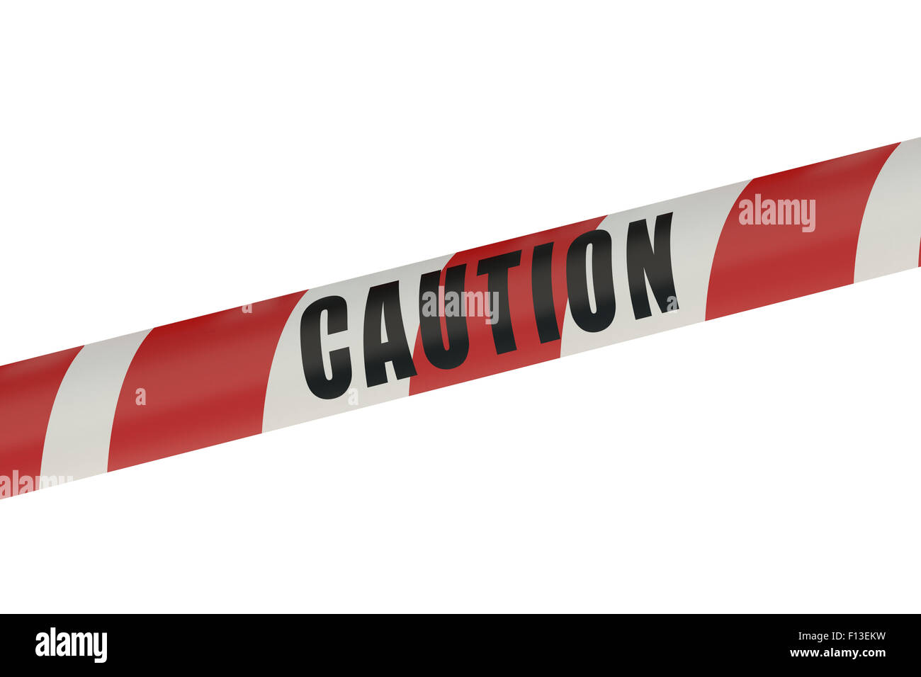 Caution Tape isolated on white background Stock Photo - Alamy