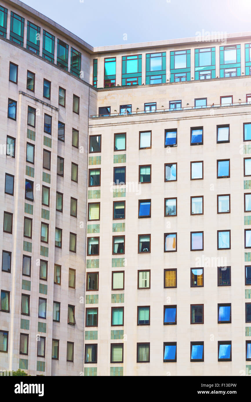 windows in the city of london home and office skyscraper building Stock ...