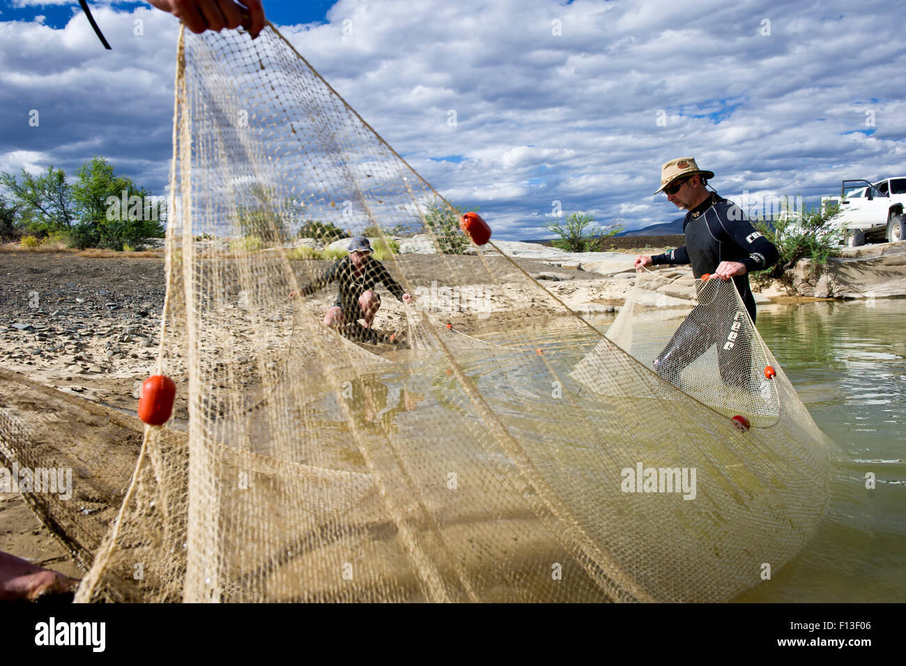 Fish survey net hi-res stock photography and images - Alamy