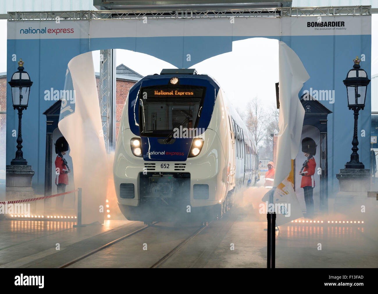 Hennigsdorf, Germany, Bombardier Transportation, three-part electric ...