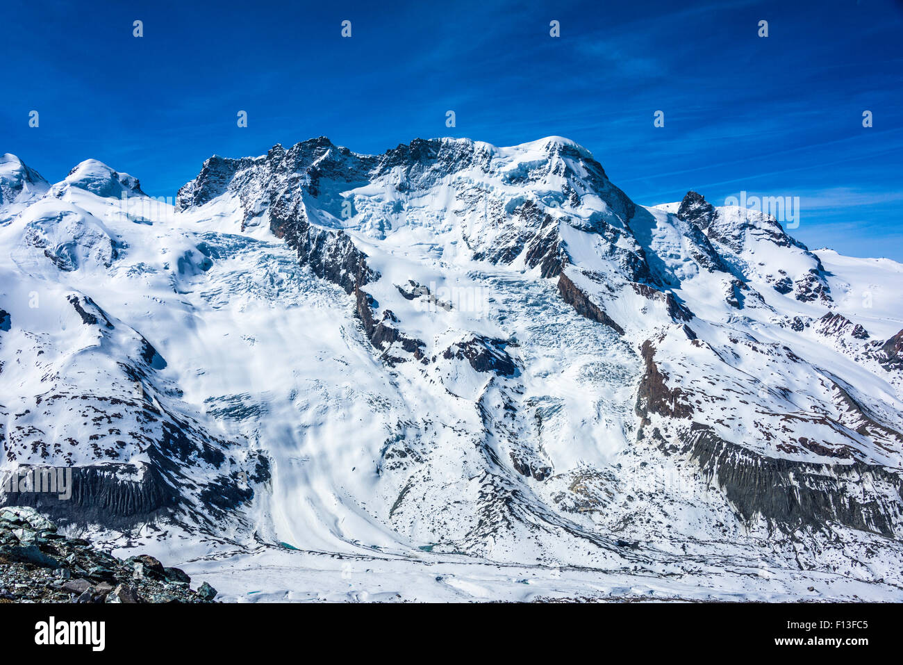 Views of the train ride to the Matterhorn, Zermatt, Switzerland Stock ...