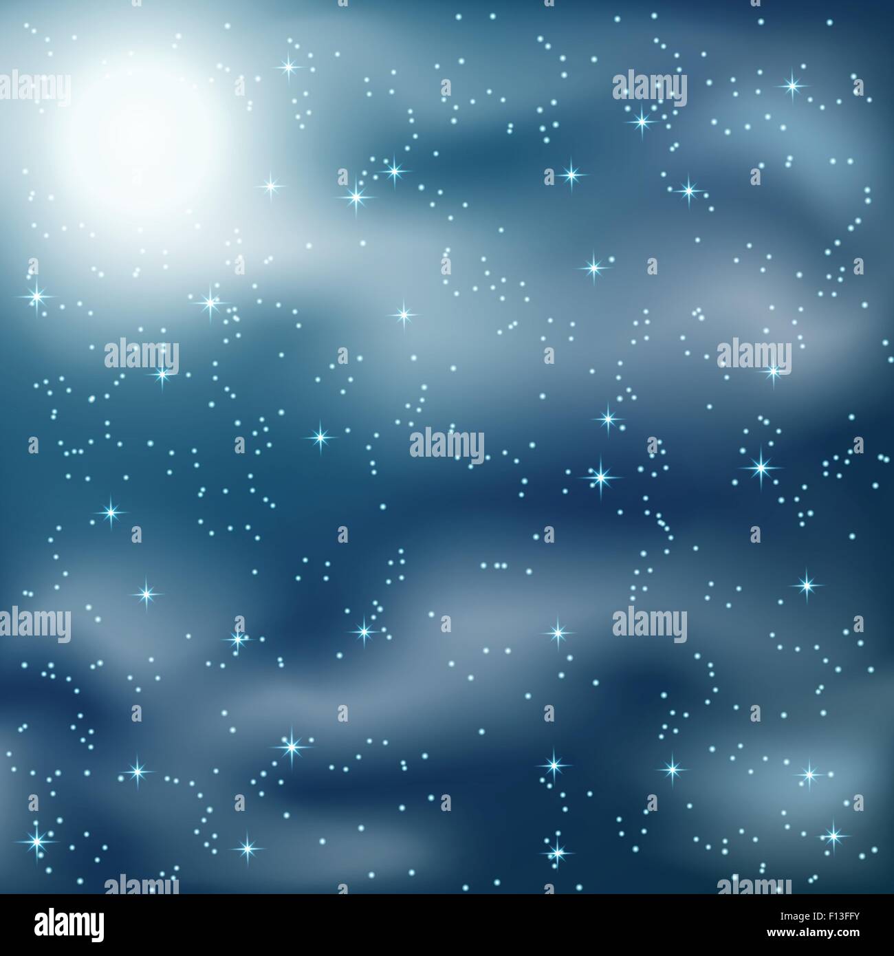 Glowing stars milky way Stock Vector Images - Alamy