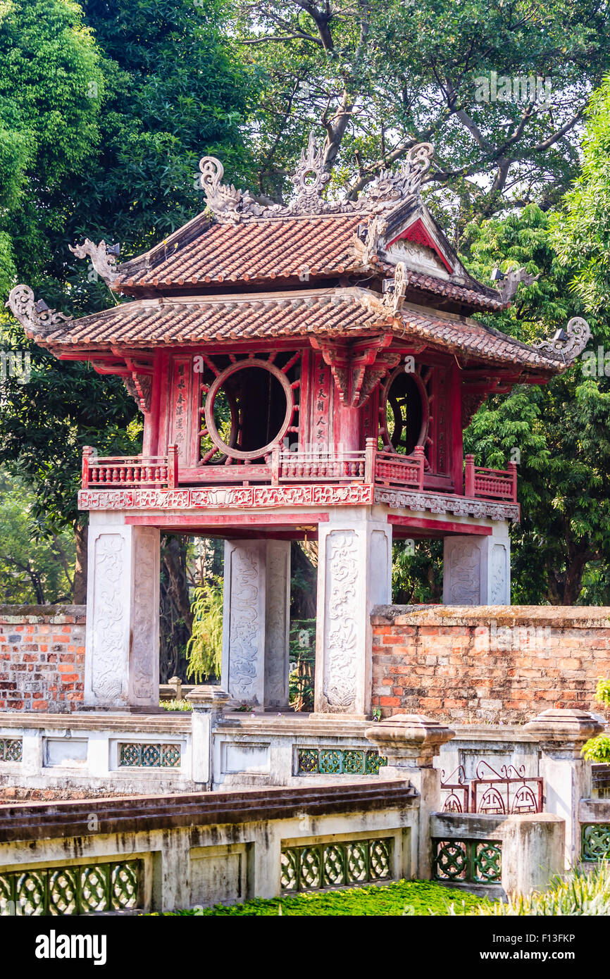 Vietnam temple in Hanoi, Vietnam Stock Photo - Alamy