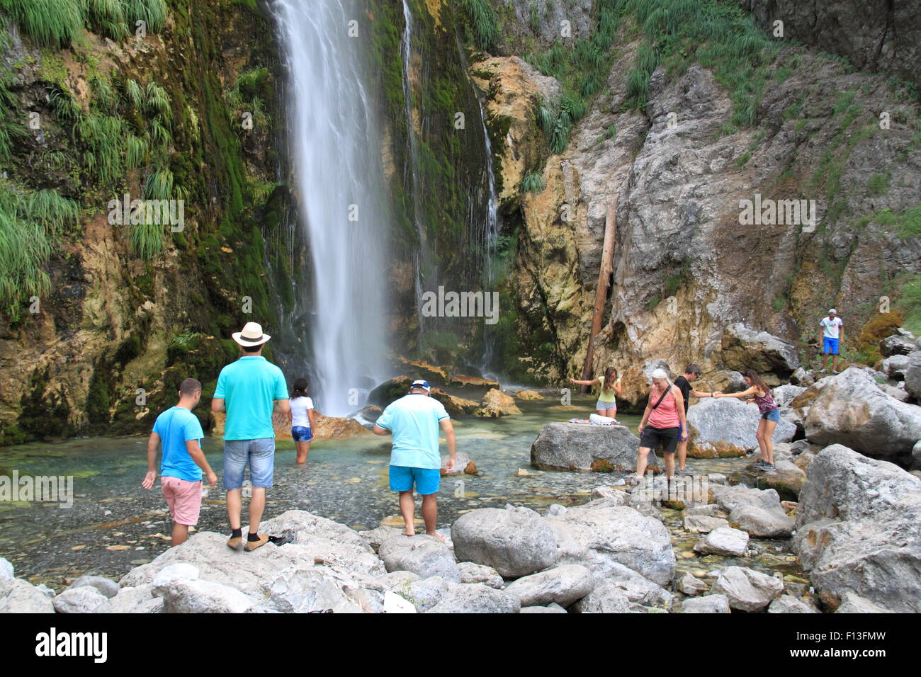 Grunas Waterfall Thethi National Park High Resolution Stock Photography ...