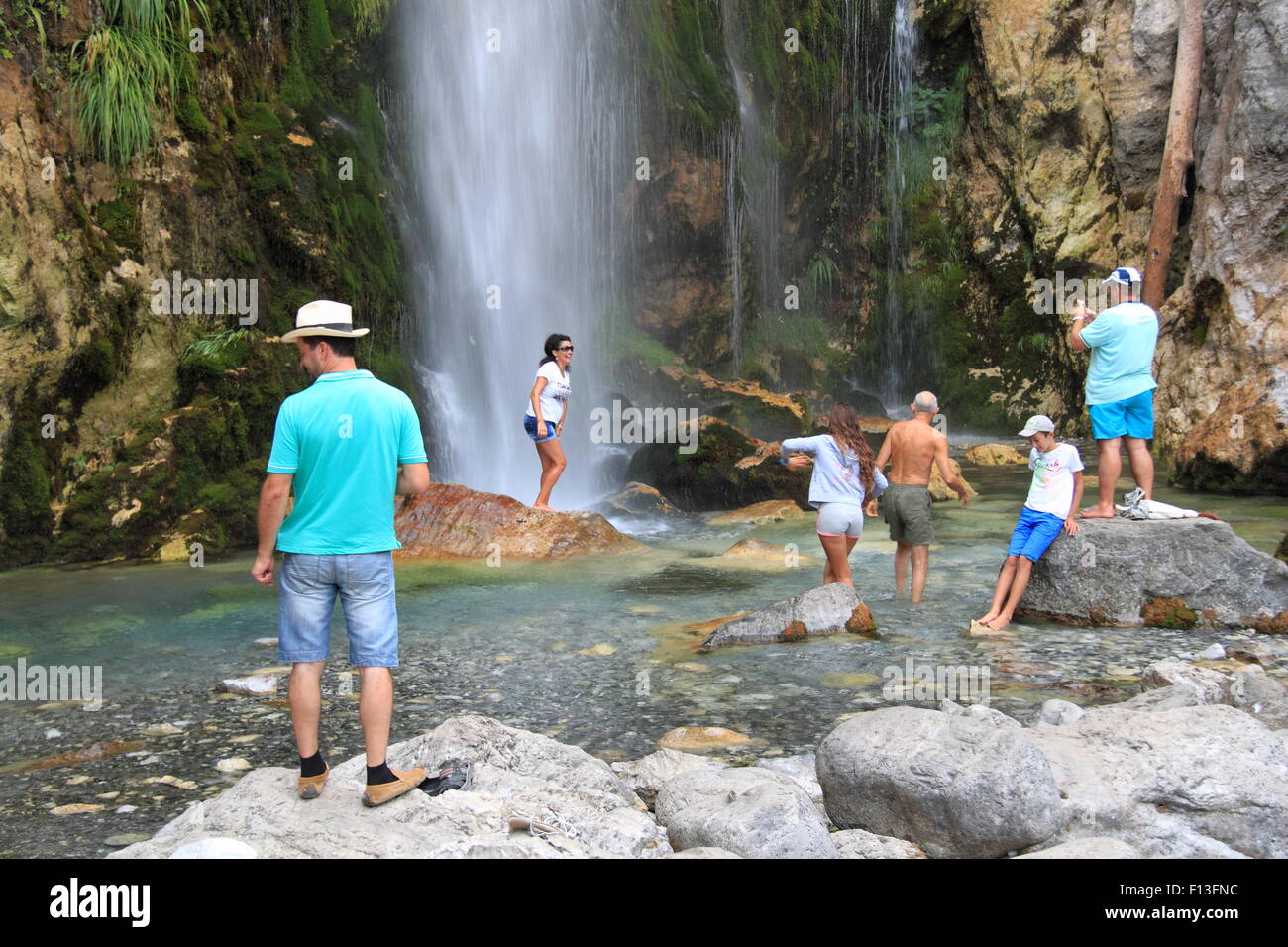 Grunas waterfall, Thethi National Park, Shkodra, Accursed Mountains ...