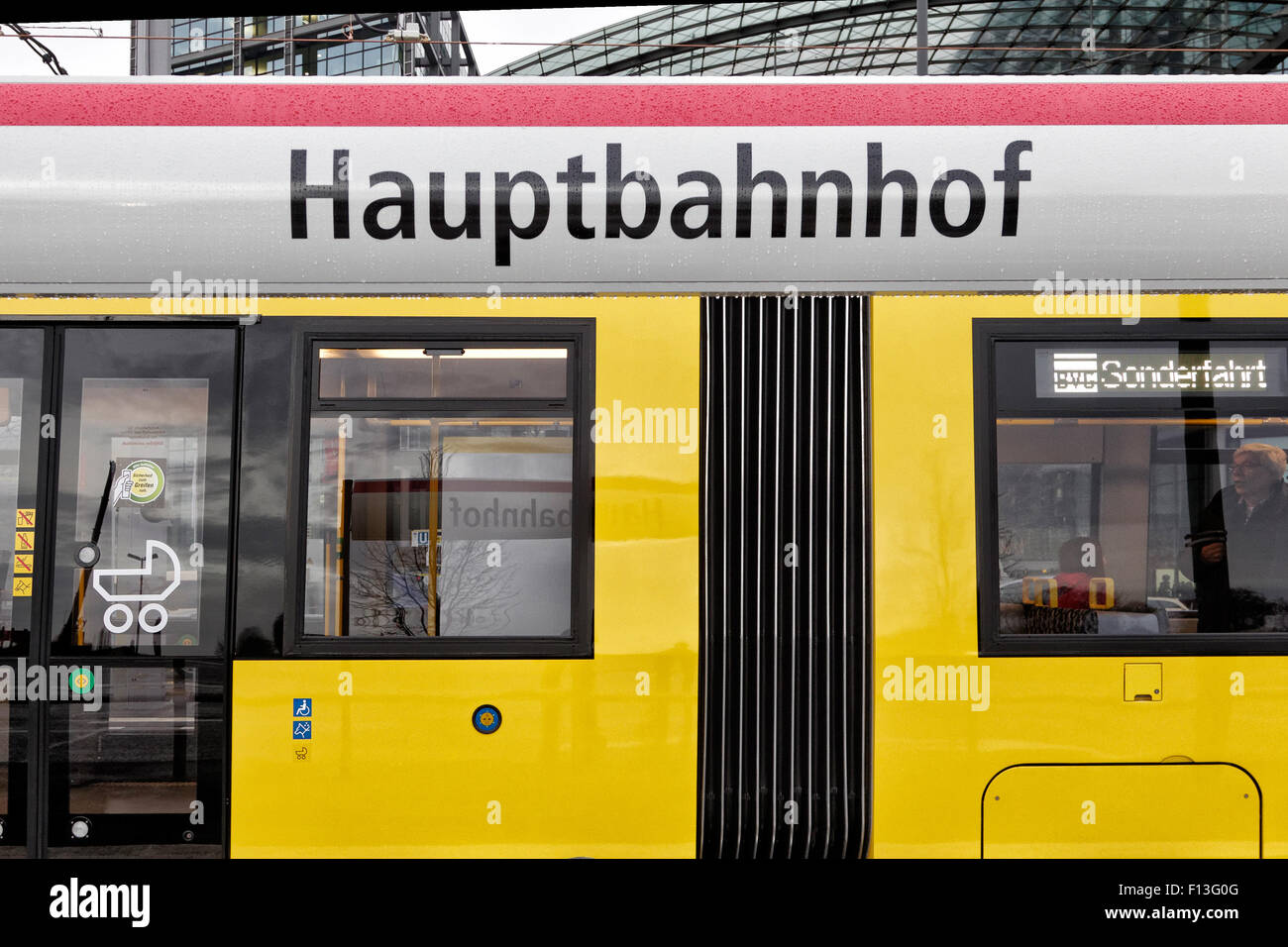 Berlin, Germany, a new tram connection to Berlin Central Station Stock ...