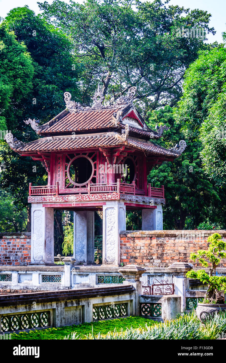 Vietnam temple in Hanoi, Vietnam Stock Photo - Alamy